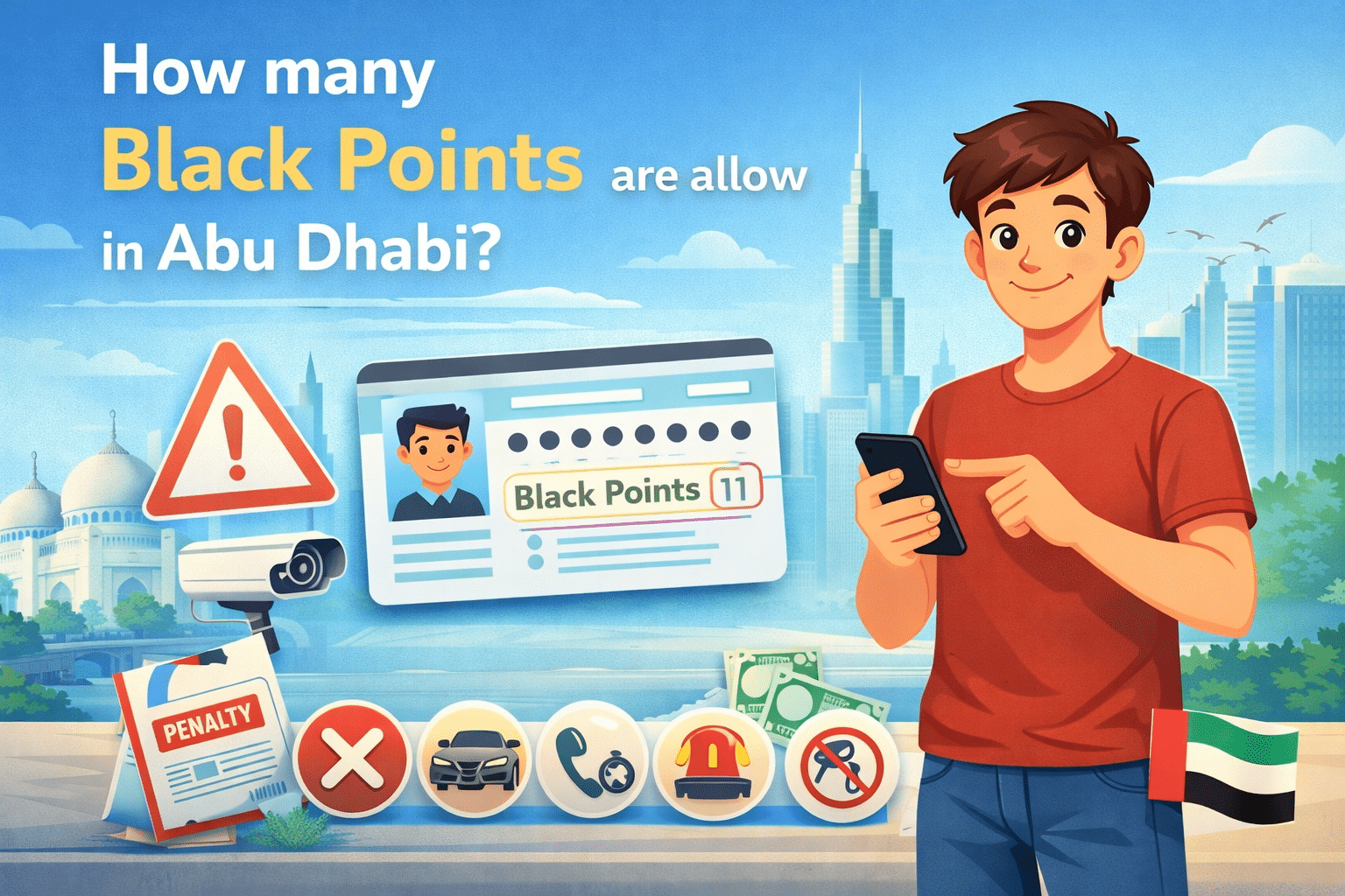 How many Back Points are allow in Abu Dhabi