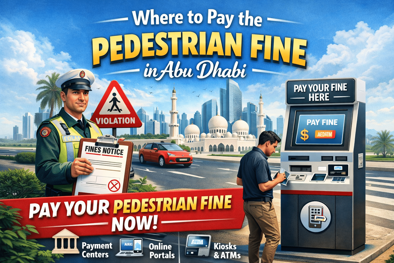 Pay the Pedestrian Fine in Abu Dhabi: 4 Hidden Methods