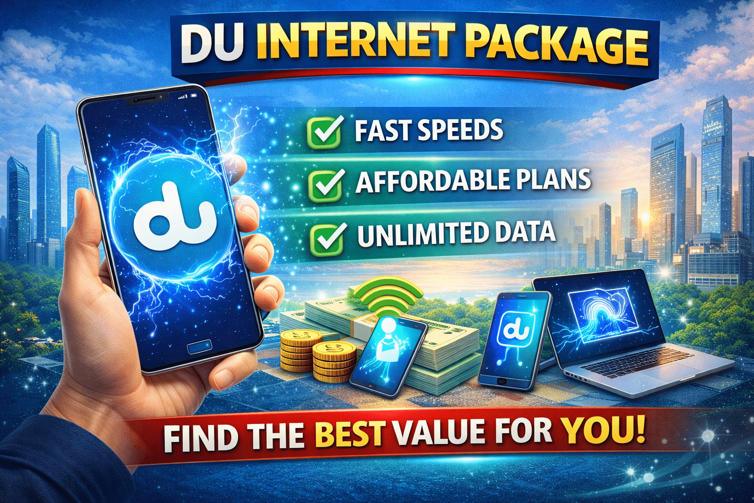 Du Unlimited 1-Day, 1-Month & Daily Internet Packages 2026