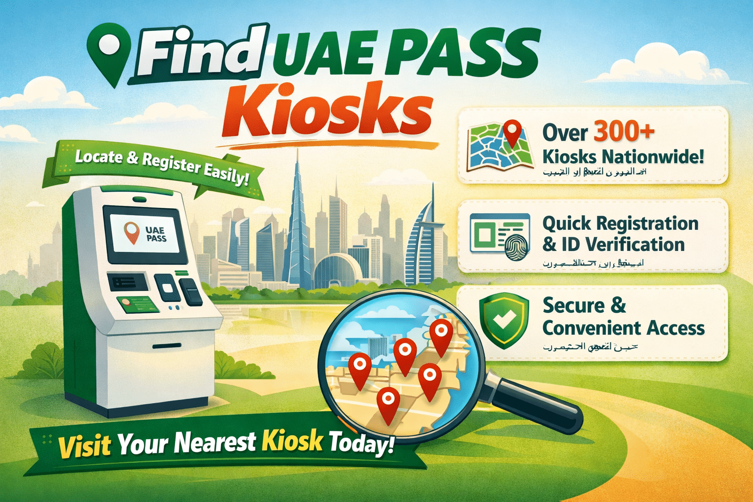Find UAE PASS Kiosks Near You (Dubai, Abu Dhabi Guide)