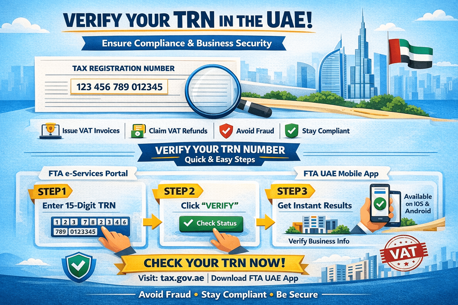 Fake TRN Alert! Verify UAE Business Tax Numbers Now