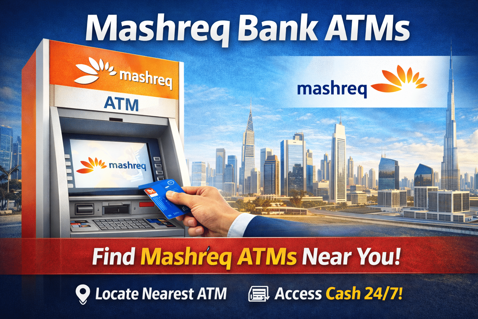 Mashreq Bank Near Me in Dubai | Branch & ATM Locator
