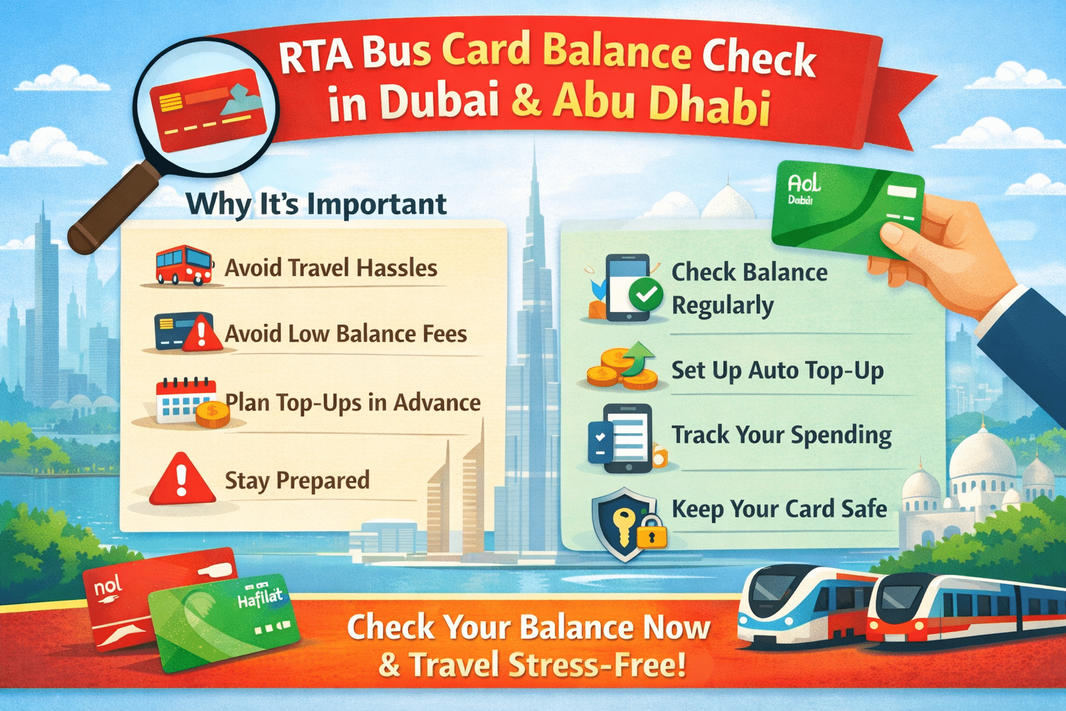 RTA Bus Card Balance Check UAE: Dubai & Abu Dhabi