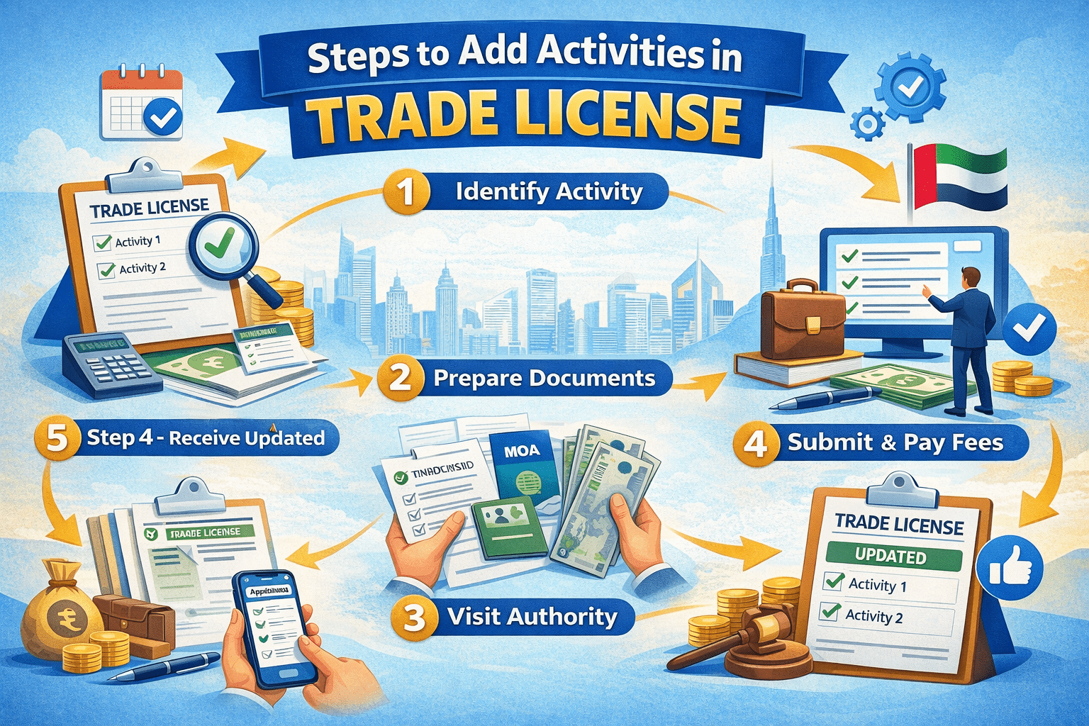 How to Add Activities in Trade License UAE (2026 Guide)