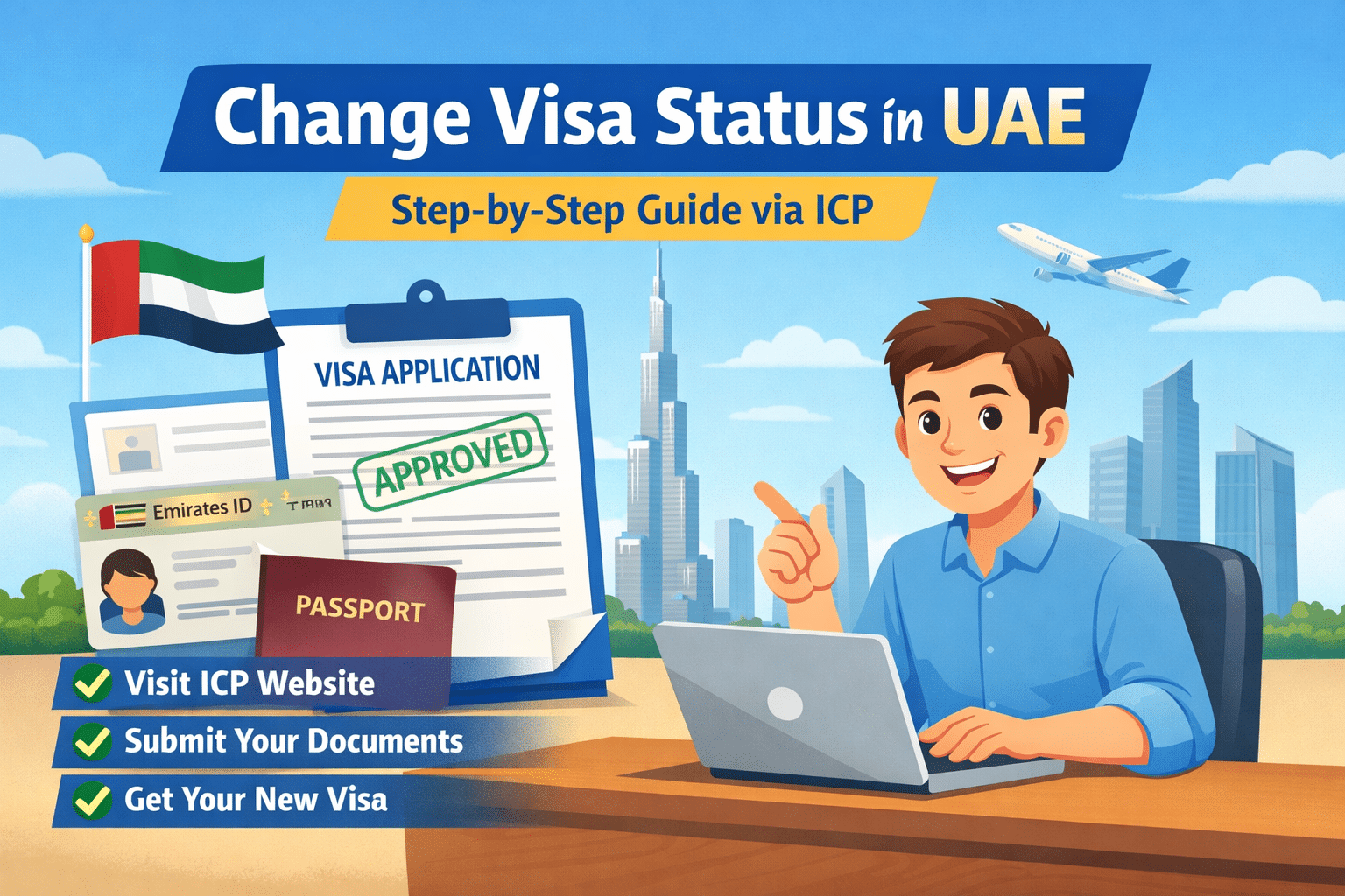 UAE Visa Status Change Without Exit (ICP Guide)